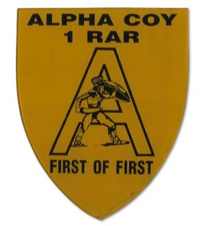 ALPHA COY 1 RAR FIRST OF FIRST – Fairdinkums Store